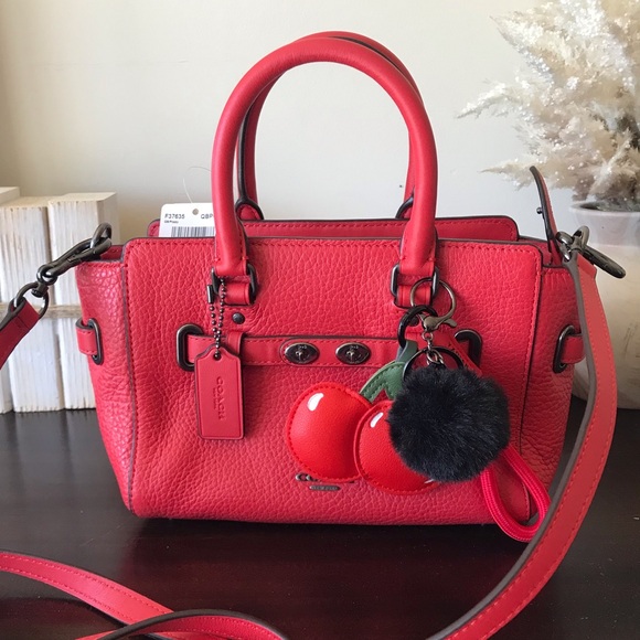 Coach | Bags | Coach Mini Blake Carryall Crossbody Purse Bubble Leather ...